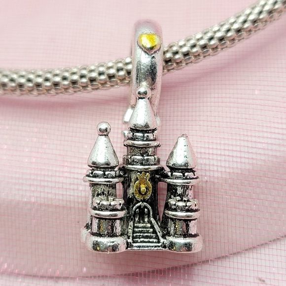 Charms | Jewelry | 52 Silver And Gold Castle Charm For Pandora | Poshmark